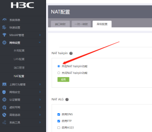 H3C 开启NAT hairpin功能 – 六安创世纪网络工程